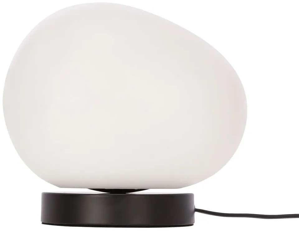 Černo-bílá stolní lampa (výška 19 cm) Stones – Candellux Lighting