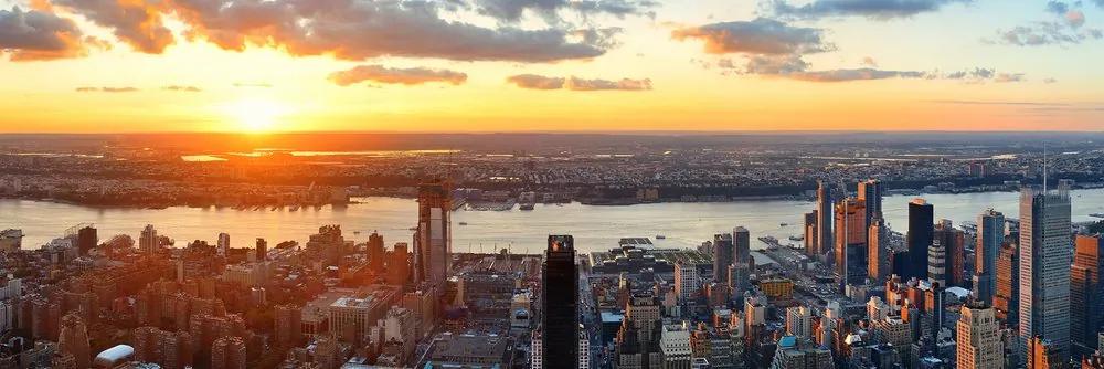 Obraz nádherné panorama města New York Varianta: 120x40