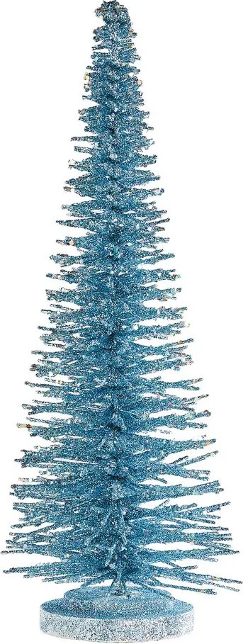 X-MAS Dekorační jedle třpytivá 40 cm - modrá