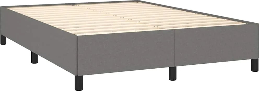 Box spring postel s matrací tmavě šedý 140 x 190 cm textil 3127798