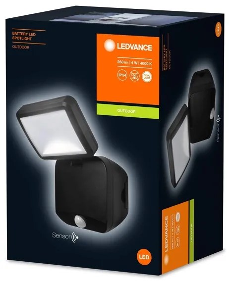 Ledvance - LED Venkovní nástěnný reflektor se senzorem SPOTLIGHT LED/4W/4xD IP54