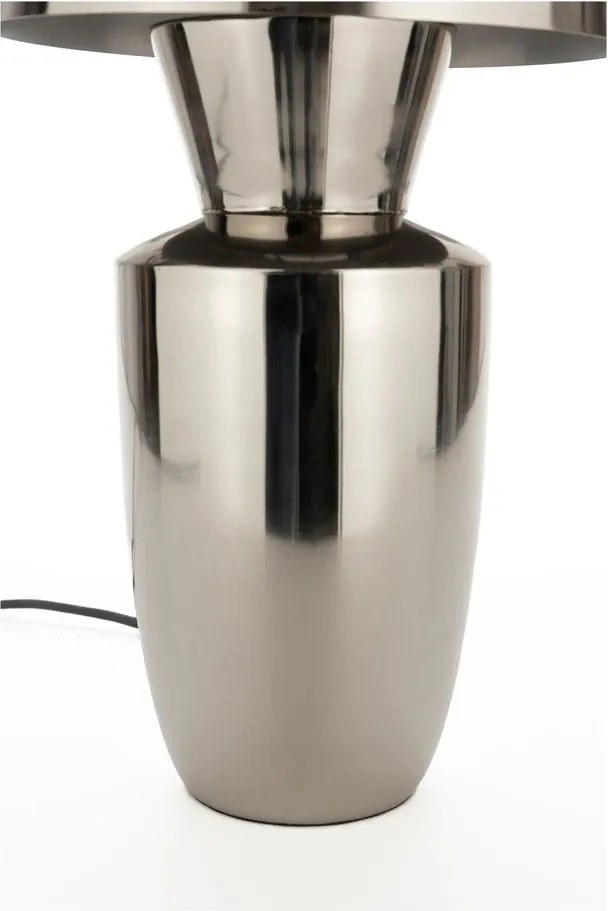 Kovová stolní lampa ve stříbrné barvě s kovovým stínidlem (výška 42 cm) Classy – Zuiver