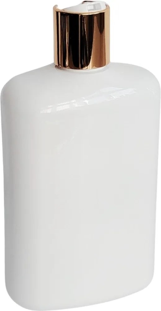 Dávkovač na mýdlo 400 ml bílý s bílo-zlatým DISC TOP LIMA