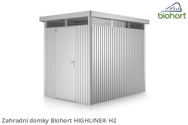 Biohort Zahradní domek HIGHLINE® H2-1K Barva: tmavě šedá metalíza