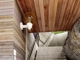 Nástěnné svítidlo s čidlem Panlux PARK ZOK-S-20/C kouřová E27 60W