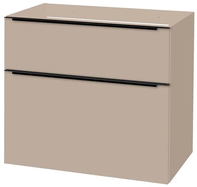 Mereo Mereo, Mailo, koupelnová skříňka 81 cm, bílá, dub, antracit, CN551SB