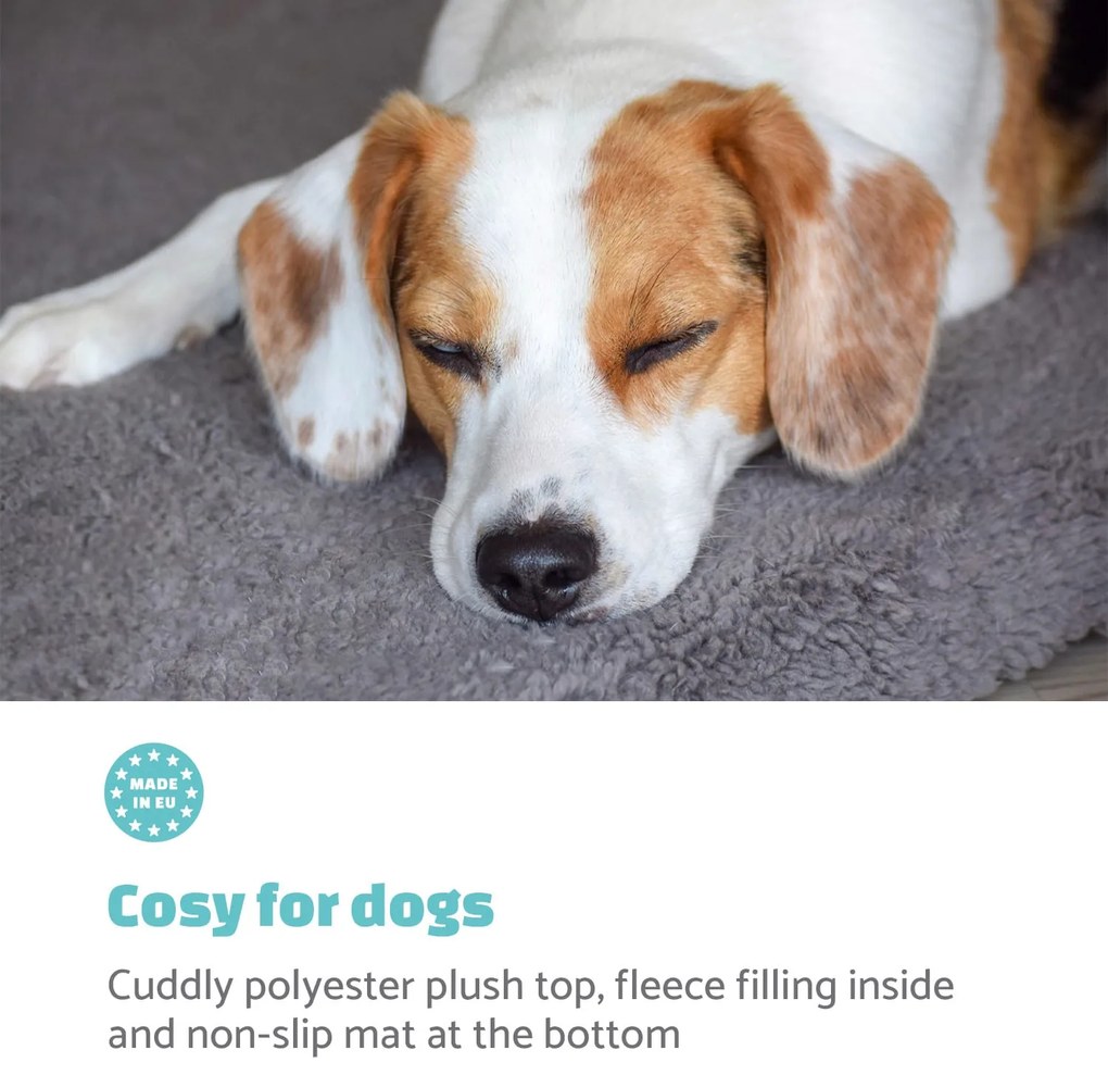 Finn, pelíšek pro psa, podložka pro psa, možnost praní, protiskluzový, prodyšný, polyester/plsť, velikost S (68 × 5 × 54 cm)