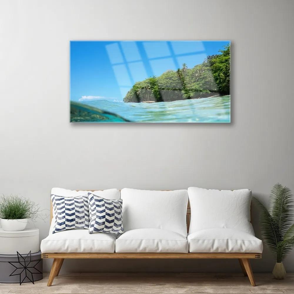 Plexisklo-obraz Moře Strom Krajina 100x50 cm