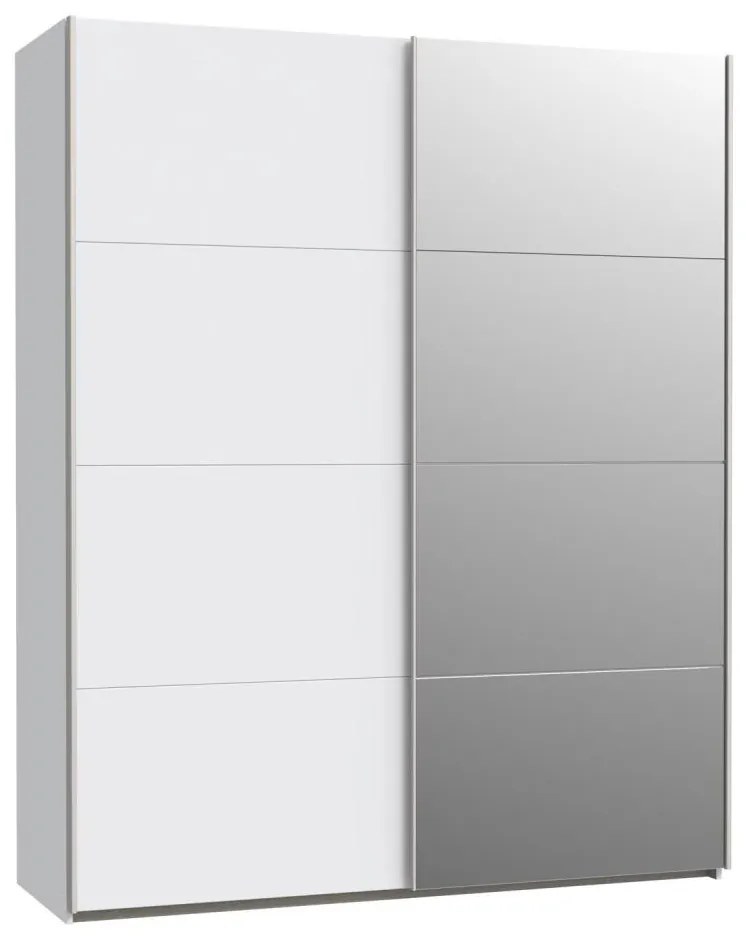 Šatní skříň se zrcadlem KARO 170x210 cm bílá SHMS82412-120