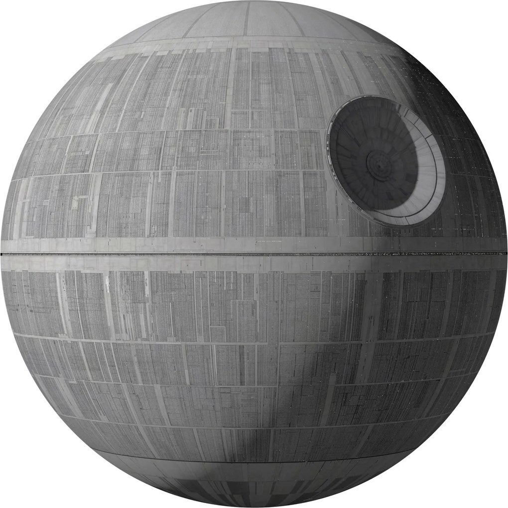 Komar Samolepicí vliesová fototapeta Star Wars XXL Death Star 127 x 127 cm