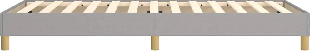 Rám postele s boxspringem světle šedý 90 x 200 cm textil 3120582