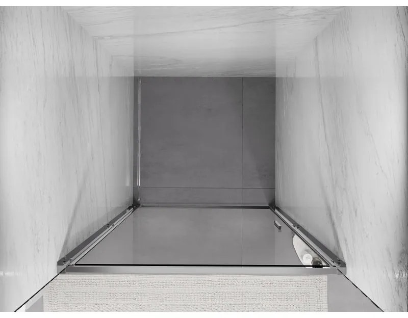 Mexen Exo, 1-křídlé dveře do otvoru 75x200 cm, 6mm čiré sklo, chromový profil, 817-075-000-01-00