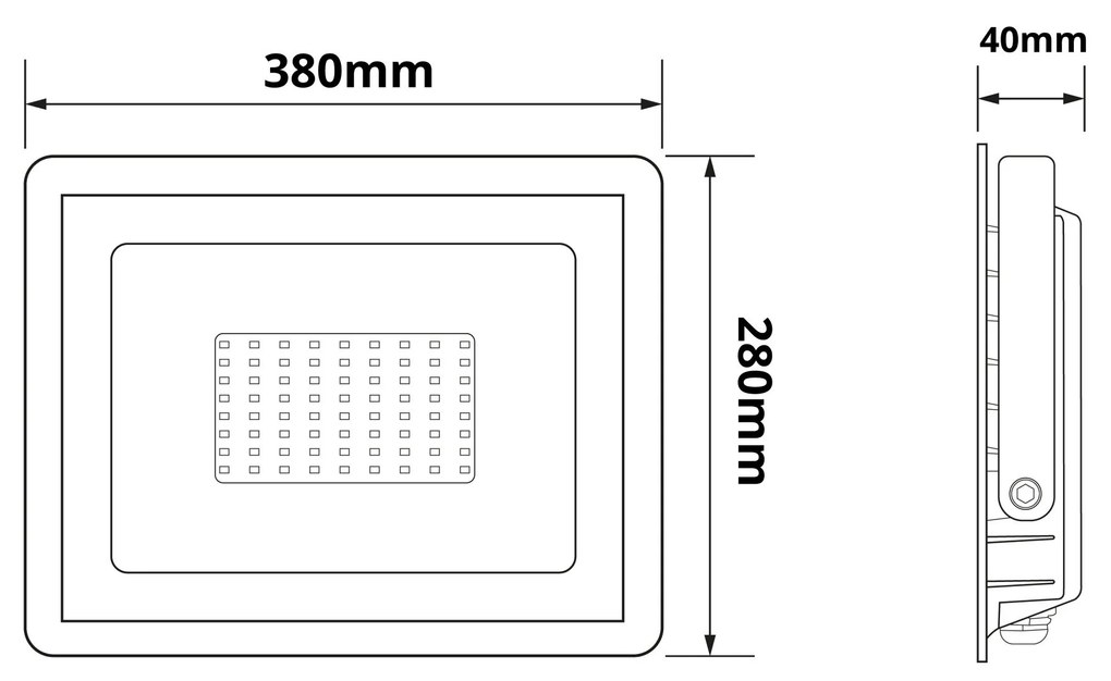 T-LED LED reflektor LEVE 200W Denní bílá