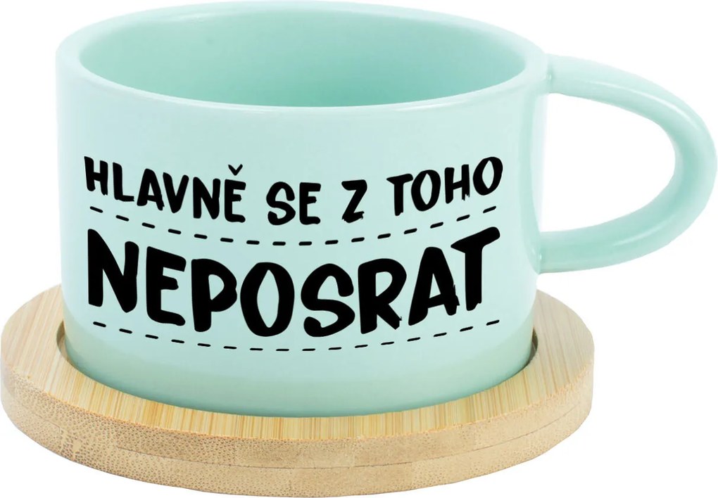 HLAVNĚ SE Z TOHO NEPOSRAT - mint hrníček makronka 200 ml