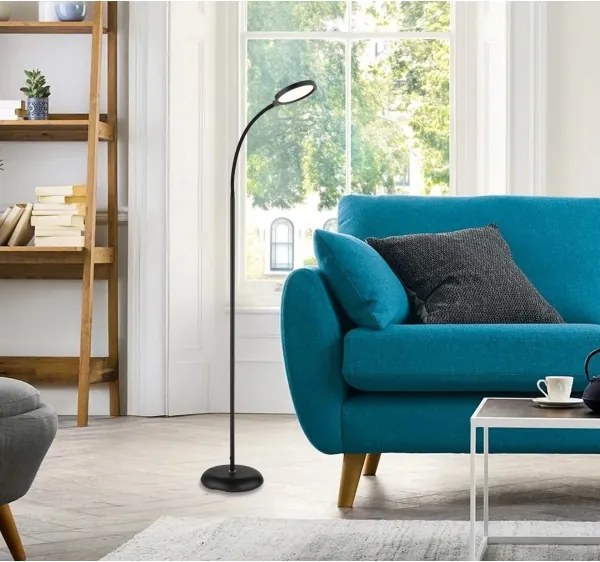Globo 58503S - LED Stmívatelná dotyková stojací lampa KALDERON LED/8W/230V černá