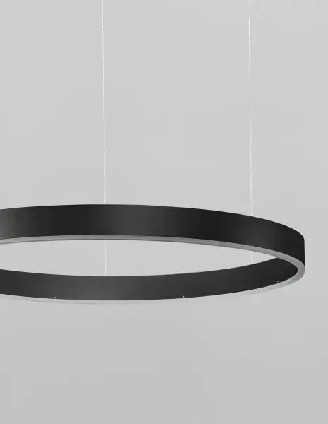 LED lustr Motif 60 černé stmívatelné