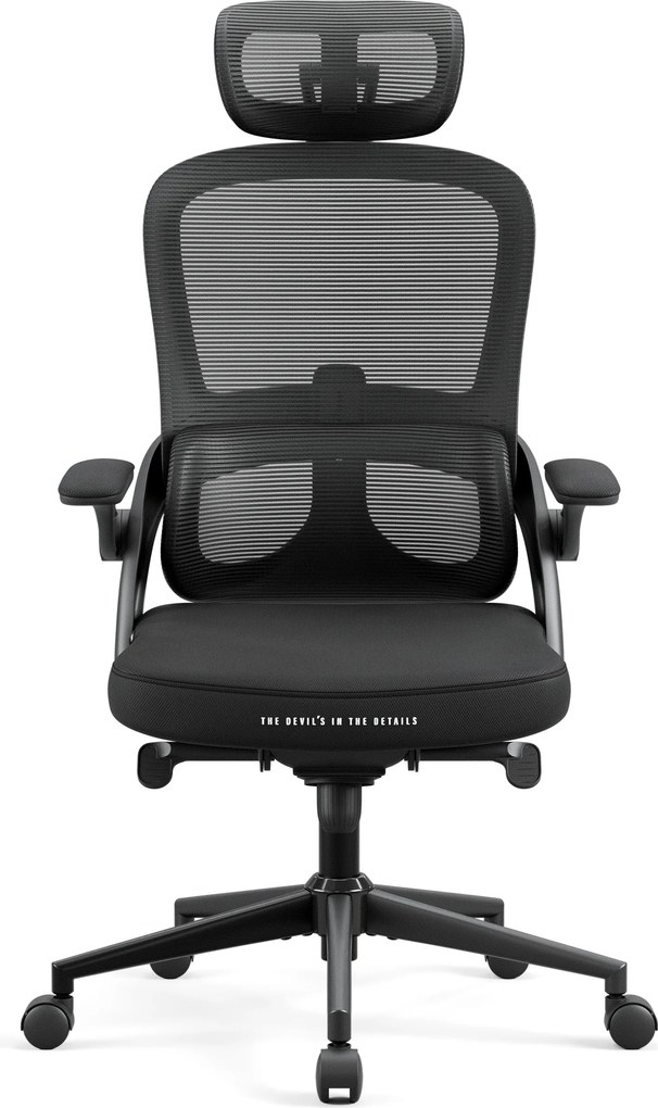 Ergonomická kancelářská židle černá Normal Size: Diablo V-Light