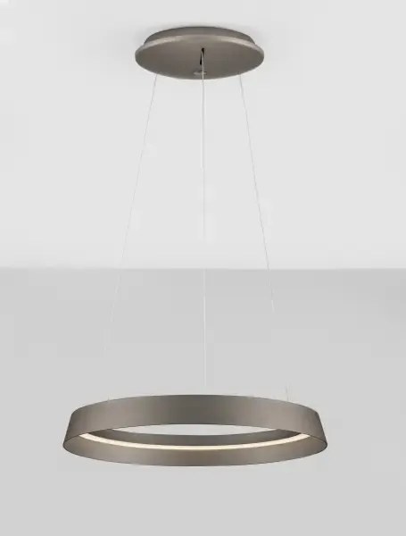 LED stmívatelný champaign hnědý designový lustr Ormi
