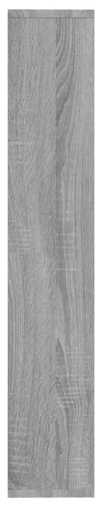Nástěnná police šedá sonoma 36 x 16 x 90 cm kompozitní dřevo