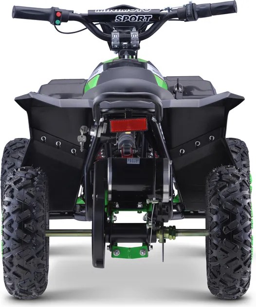 Ramiz Čtyřkolka na baterie E-STAR zelená 35 km/h + motor 1000W + nafukovací kola + nastavení sedadla