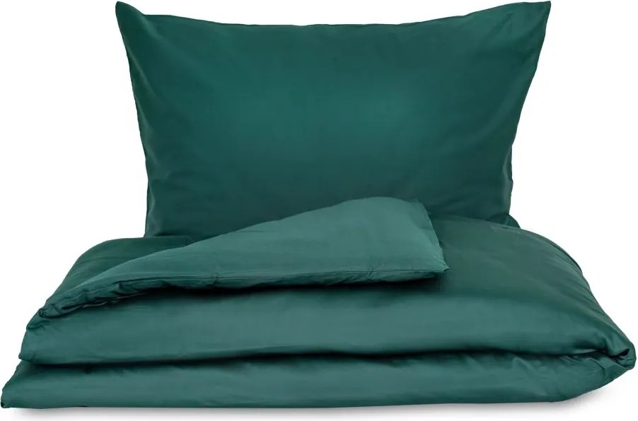 Kvalitex Saténové povlečení LUXURY COLLECTION tmavě zelené 1x 240/220, 2x 70/90cm