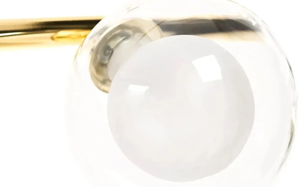 Toolight, Závěsná lampa Zlaté skleněné koule 4ks APP675-4CP, OSW-06200