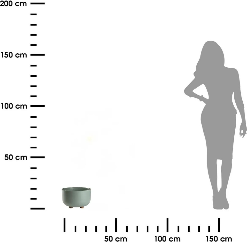 PLASTOVÝ KVĚTINÁČ TERRA 27X17 CM MÁTOVÁ