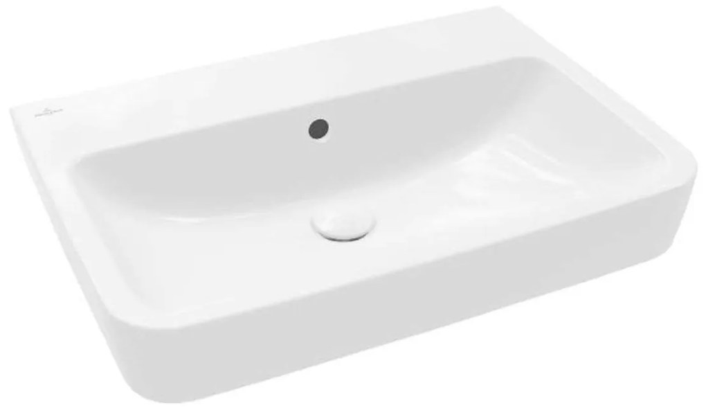 Villeroy & Boch O.novo - Umyvadlo 65x46 cm, s přepadem, bez otvoru pro baterii, alpská bílá 4A416701
