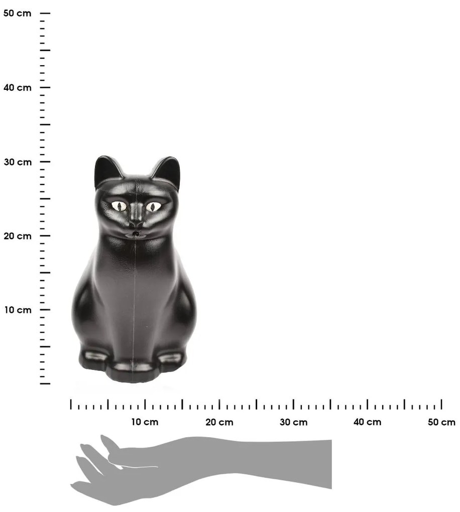Dětská konev na zalévání Black Cat, 3,2 l, černá