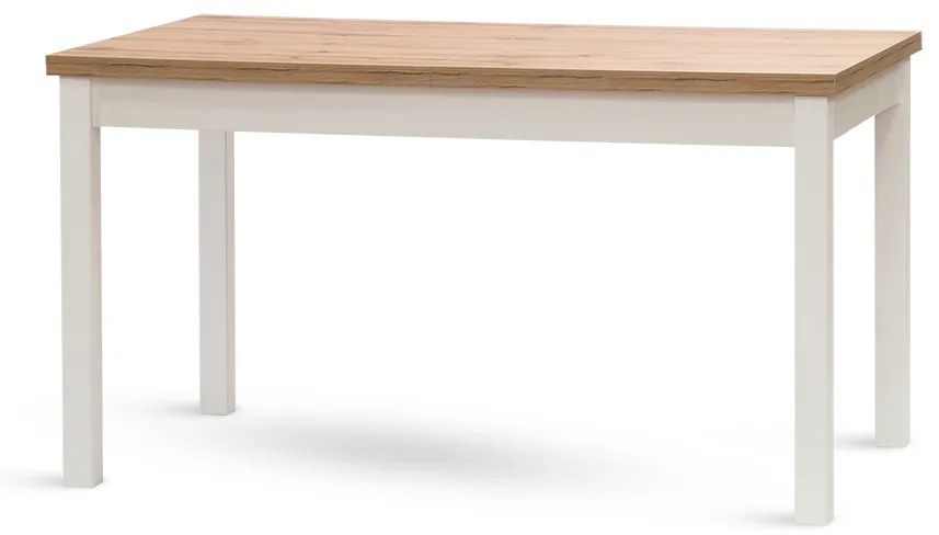 Stima Stůl W21 Rozměr: 120x80 + 40 cm, Odstín: Buk, Odstín podnože: Bílá
