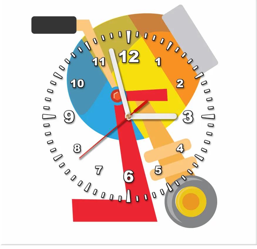 Gario Obraz s hodinami Míchačka Rozměry: 40 x 40 cm
