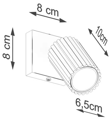 Brilagi - Nástěnné bodové svítidlo CRESTO 1xGU10/10W/230V bílá