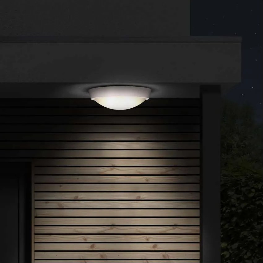 LED venkovní světlo WO739 - kruh 32 cm, bílá