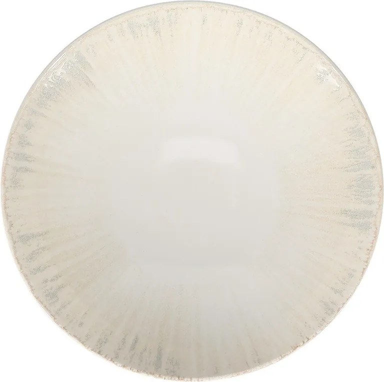 Světle šedý hluboký porcelánový talíř ø 21 cm Nuance – BonBistro