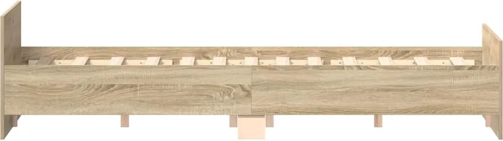 Rám postele s hlavovým a nožním čelem dub sonoma 120 x 200 cm 3203742