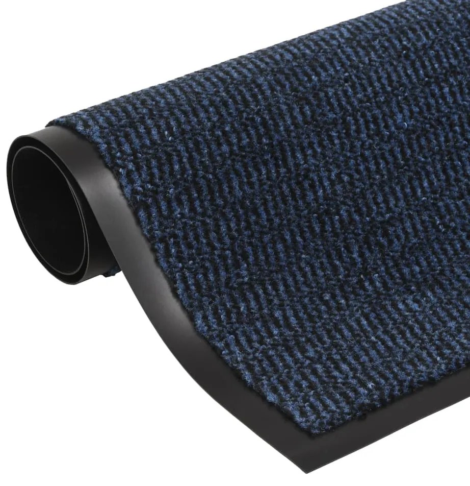 132717 vidaXL Protiprachová obdélníková rohožka všívaná 90x150cm modrá