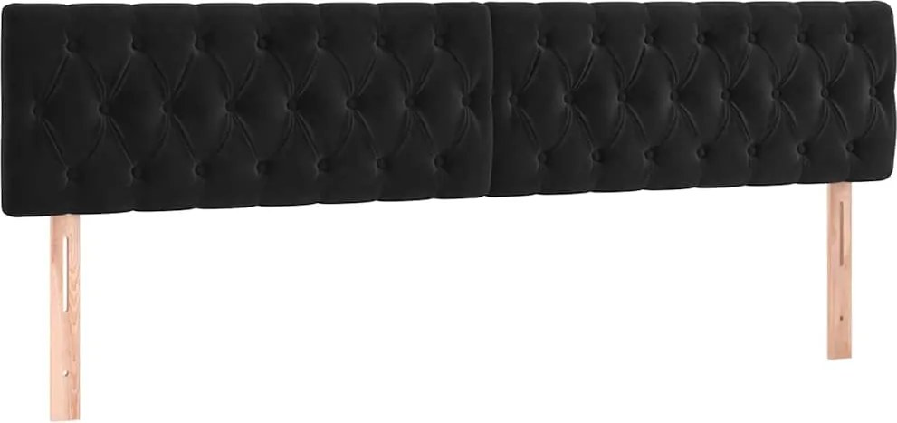 Box spring postel s matrací černá 120 x 190 cm samet 3270015