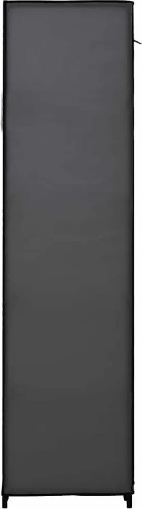 Skládací šatní skříň šedá 110 x 45 x 175 cm textil 282423