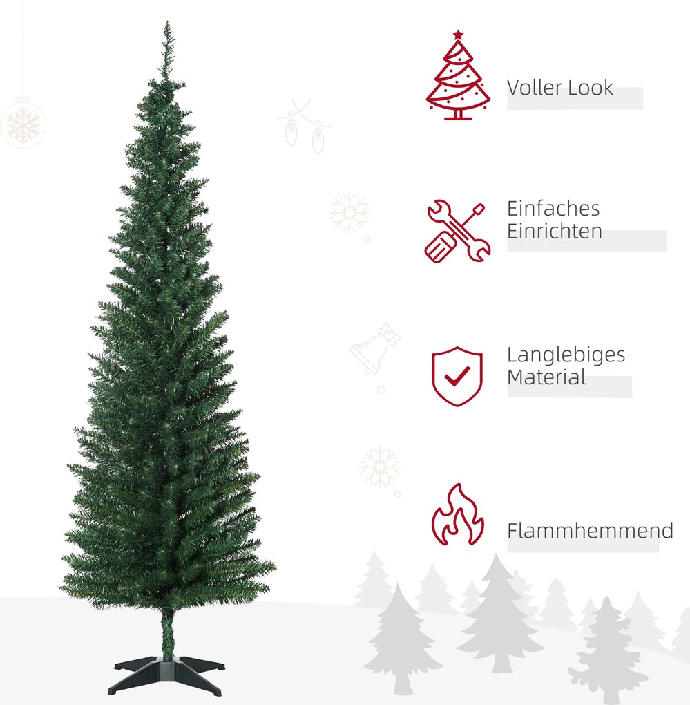 HOMCOM Vánoční stromek 390 špiček zelený Ø 55 x H180 cm