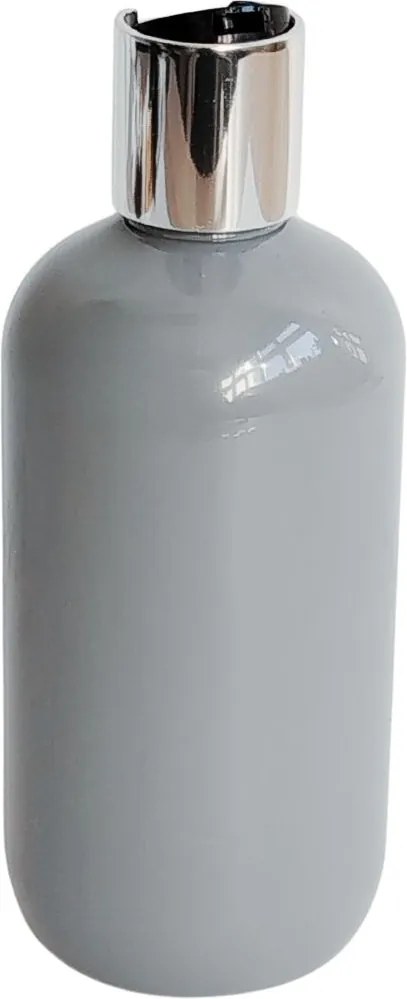 Dávkovač na mýdlo 300 ml šedý s černo-stříbrným DISC TOP BELA