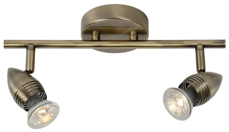 Lucide | Lucide 13955/10/03 - LED bodové svítidlo CARO-LED 2xGU10/5W/230V bronz | LC1177