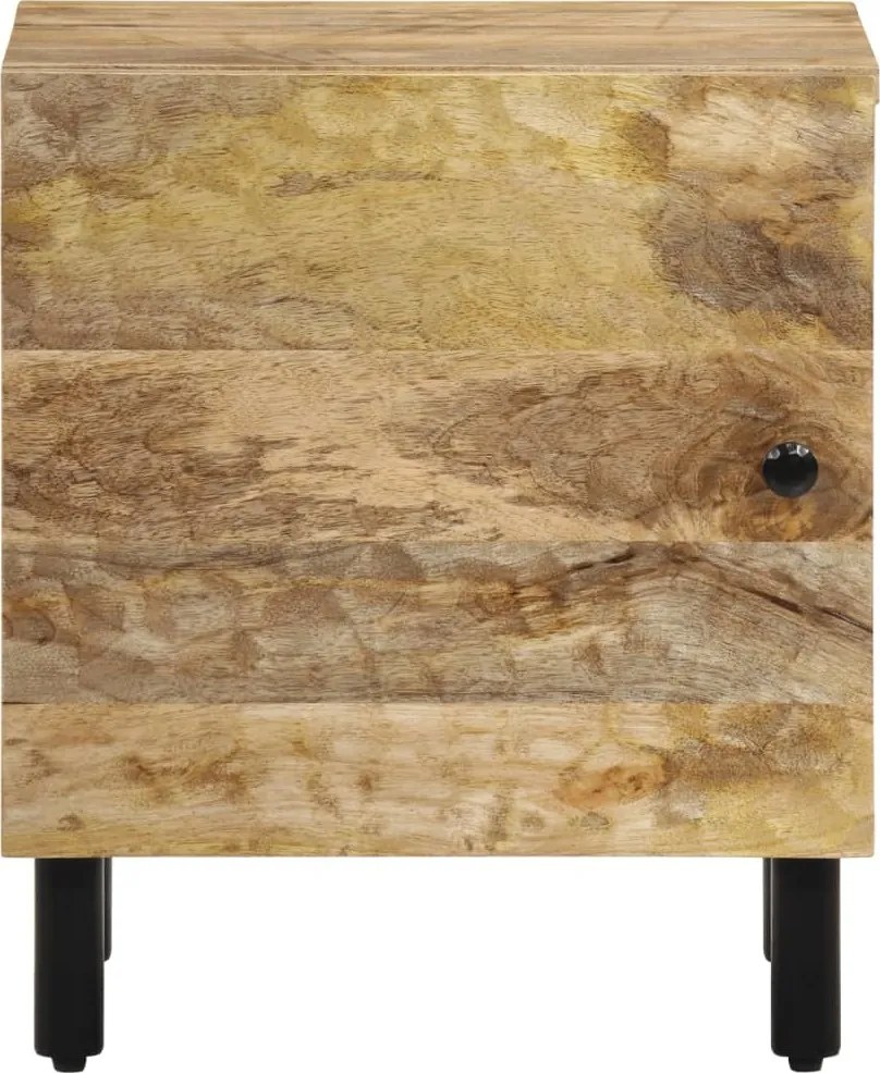 vidaXL Noční stolky 2 ks 40x33x46 cm masivní mangovníkové dřevo [356888] Barva: Černá
