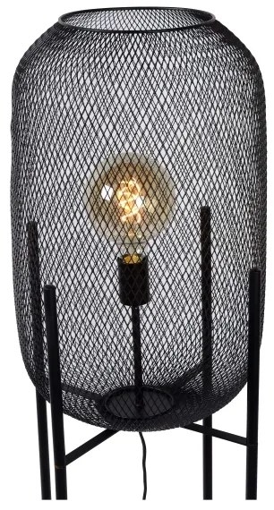 Lucide 45785/01/30 - Stojací lampa MESH 1xE27/40W/230V černá