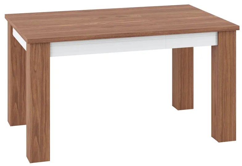 ML FURNITURE Jídelní stůl rozkládací - DALLAS 1501, 101/141/181x89, ořech Barva dekorační lišty: bílá