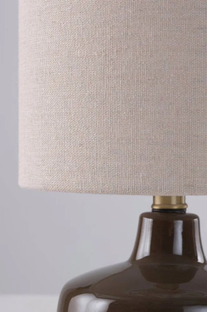 Hnědá/krémová keramická stolní lampa (výška 29 cm) Laila – Jotex
