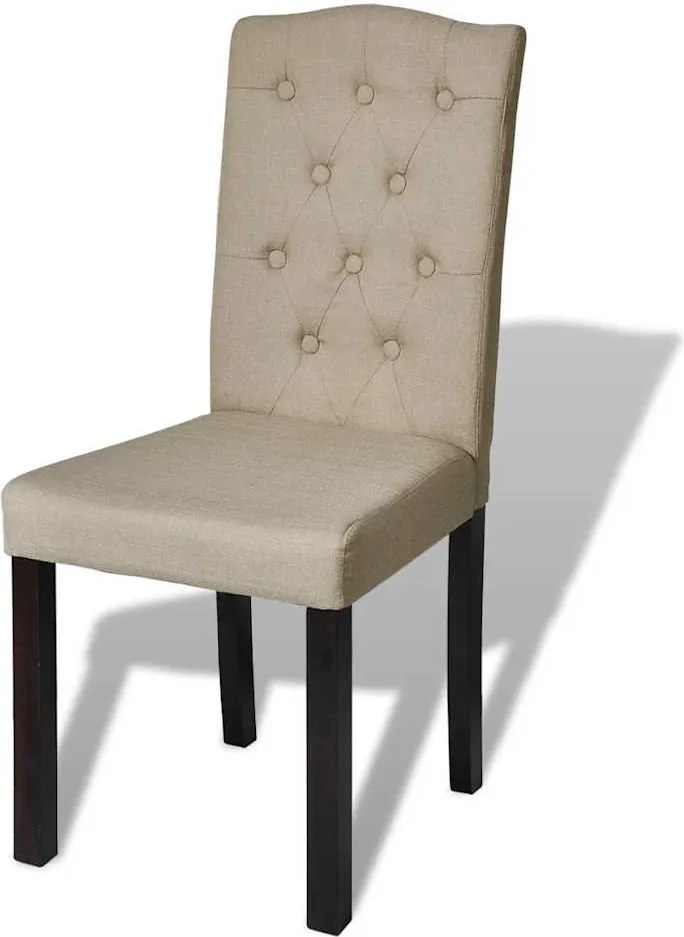 Jídelní židle 2 ks velbloudí textil 240557