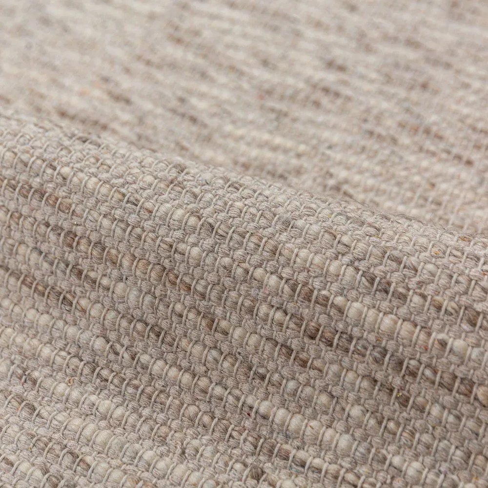 Ručně tkaný koberec s příměsí vlny v přírodní barvě 200x290 cm Rue – Flair Rugs