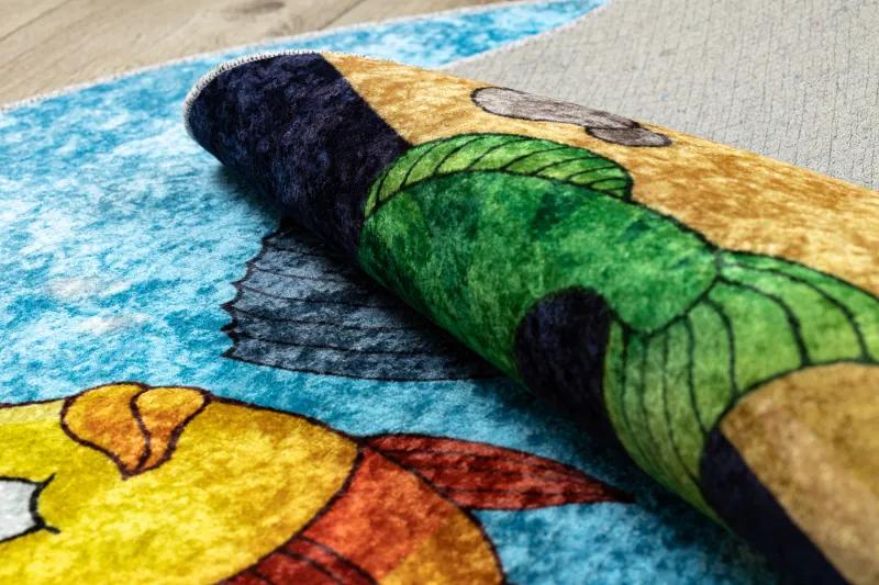 Dywany Łuszczów Dětský kusový koberec Junior 51594.801 Ocean  - 100x100 (průměr) kruh cm