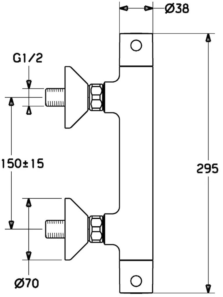 Hansa Unita sprchový set s termostatem, ECO, chrom 48130131