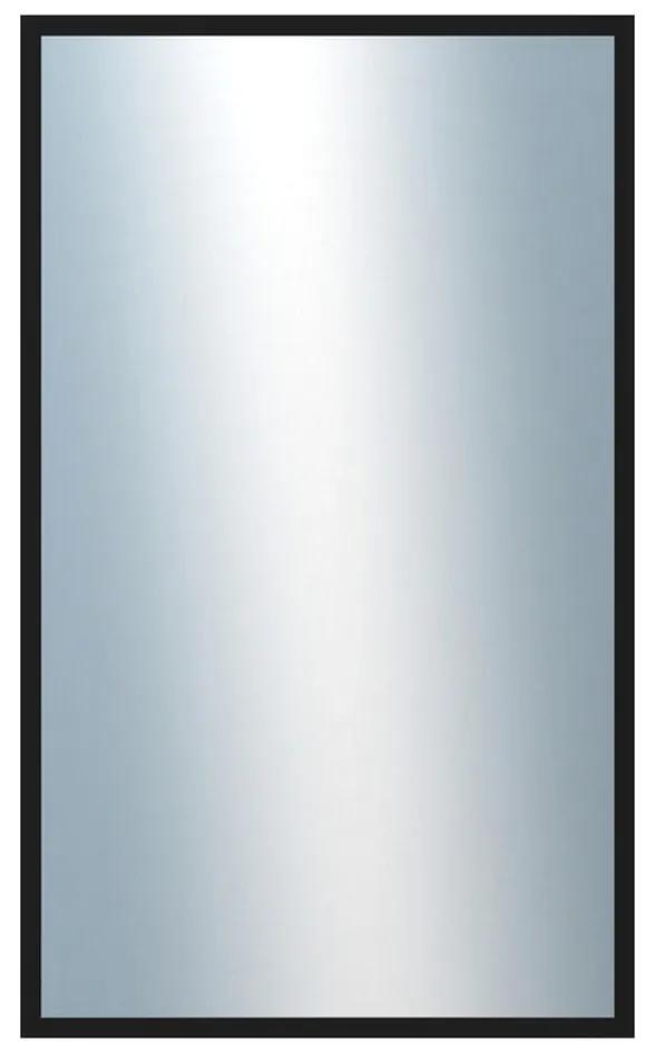 DANTIK - Zarámované zrcadlo - rozměr s rámem cca 60x100 cm z lišty PERLA černá lesklá vysoká (2548)